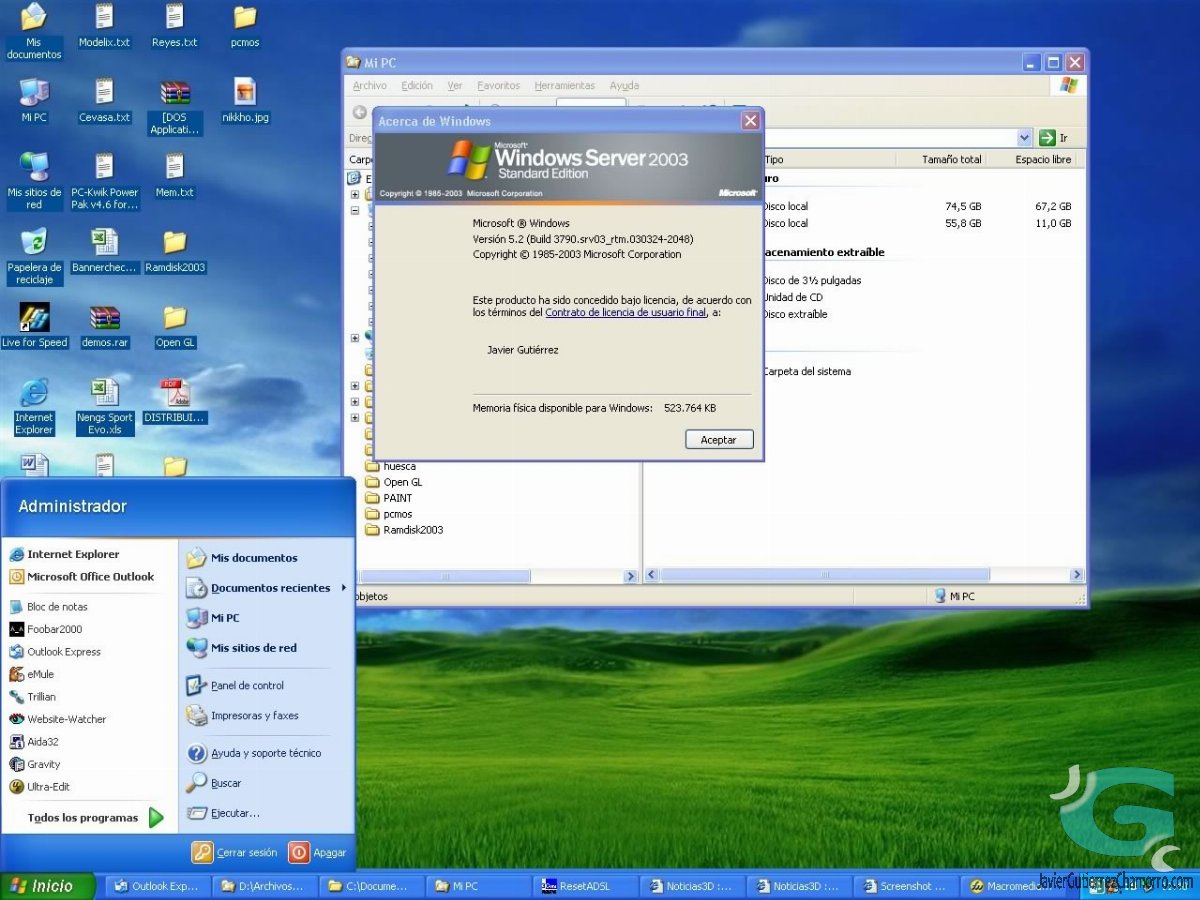 Windows 2003 Standard Server vs Windows XP Professional | Bitácora de ... Windows 2003 Standard Server vs Windows XP Professional | Bitácora de ...