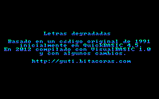 Letras degradadas | Bitácora de Javier Gutiérrez Chamorro (Guti)